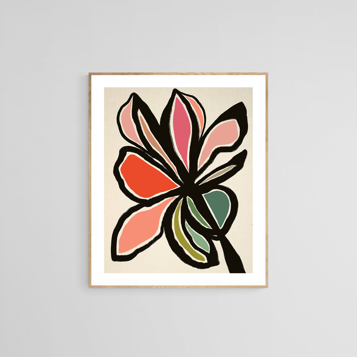 Midnight Floral #1 (Color) - Abstract Art Print – Alicia Bock Print Shop