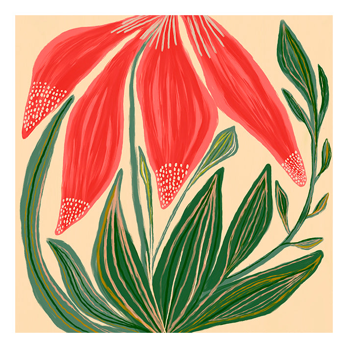 La Fleur (Pink) - Modern Art Print – Alicia Bock Print Shop