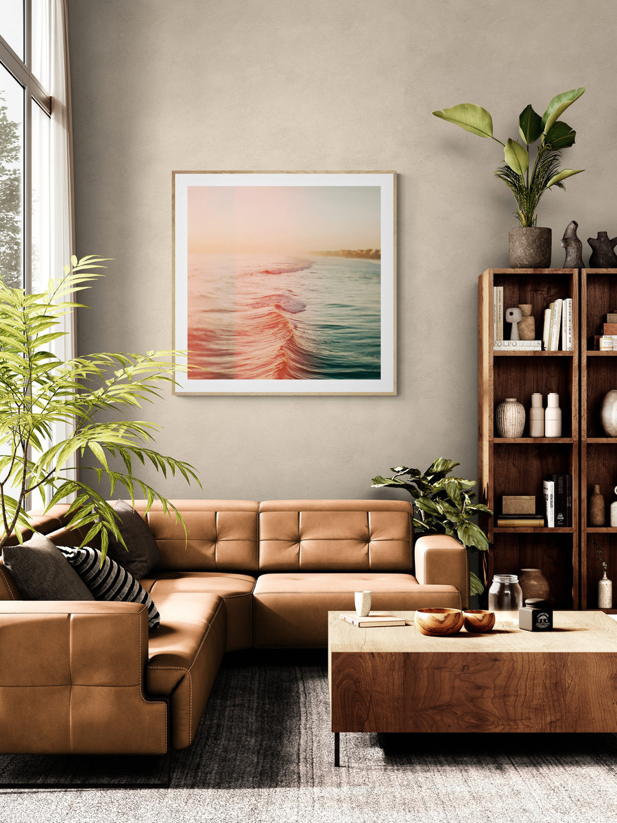 Fine art photograph of ocean waves glowing in the morning sun by Alicia ...